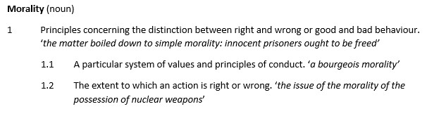 Morality and Food Banks - 99%